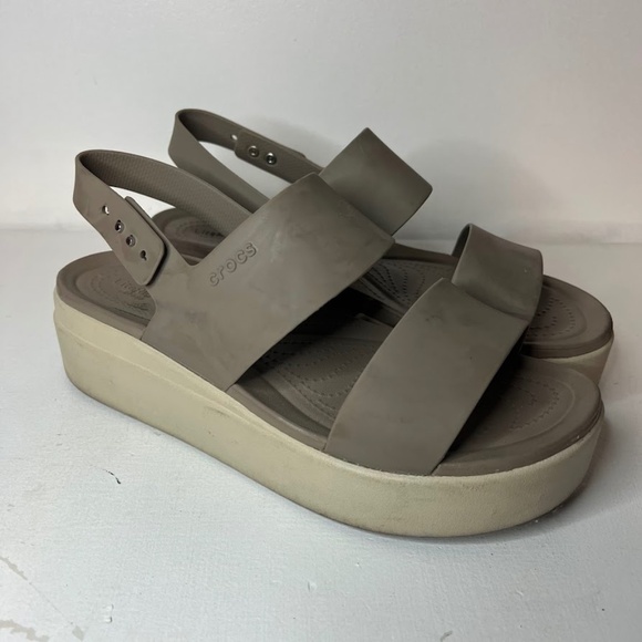 CROCS | Shoes | Crocs Literide Brooklyn Platform Sandals Mushroomstucco ...